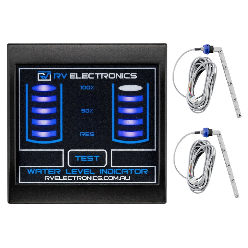 Double Tank Water Level Gauge + 2x 5m Sender Probes for Bundle Caravan