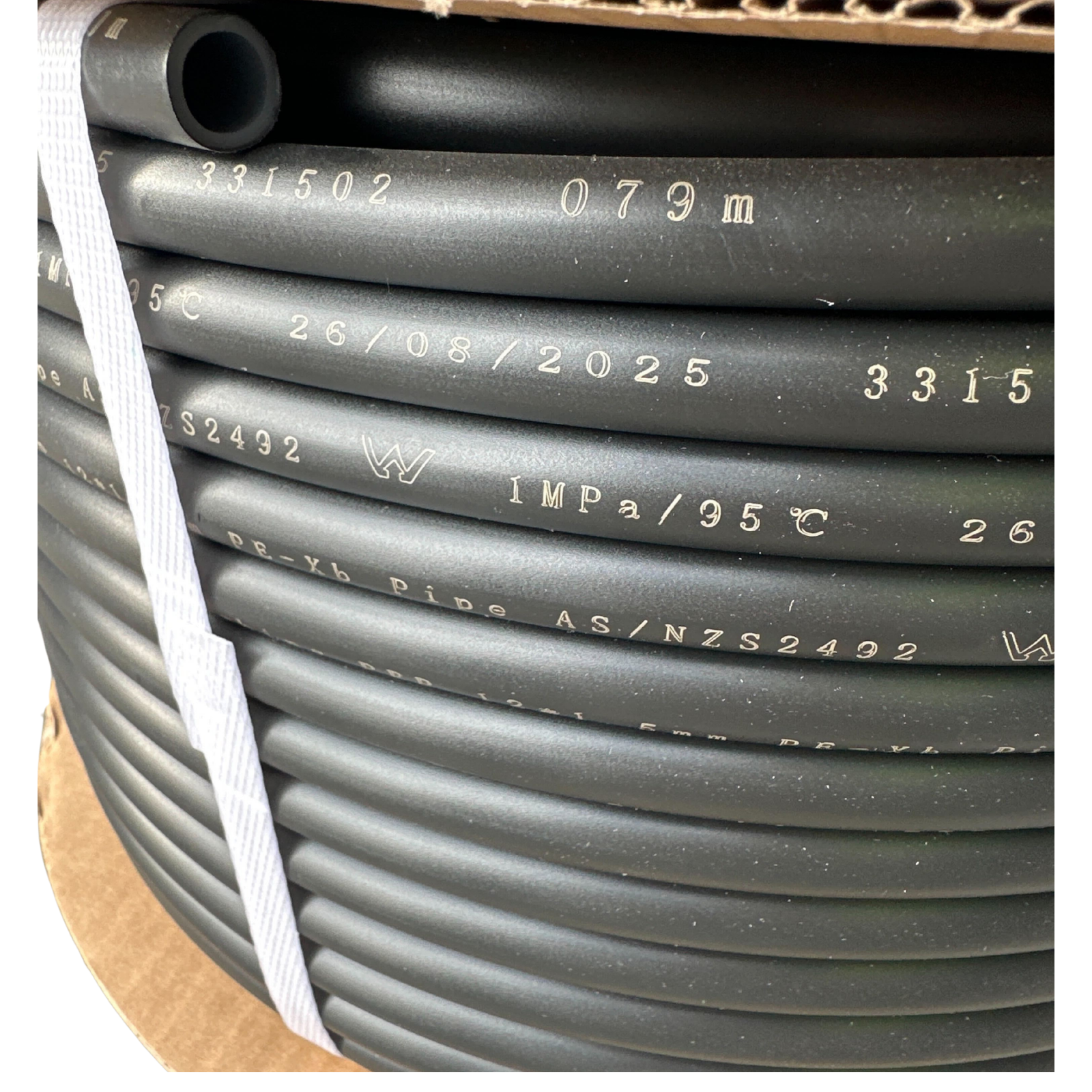 12mm PEX-B Black Water Pipe – 1m or 80m Coil | WaterMark AS/NZS 2492